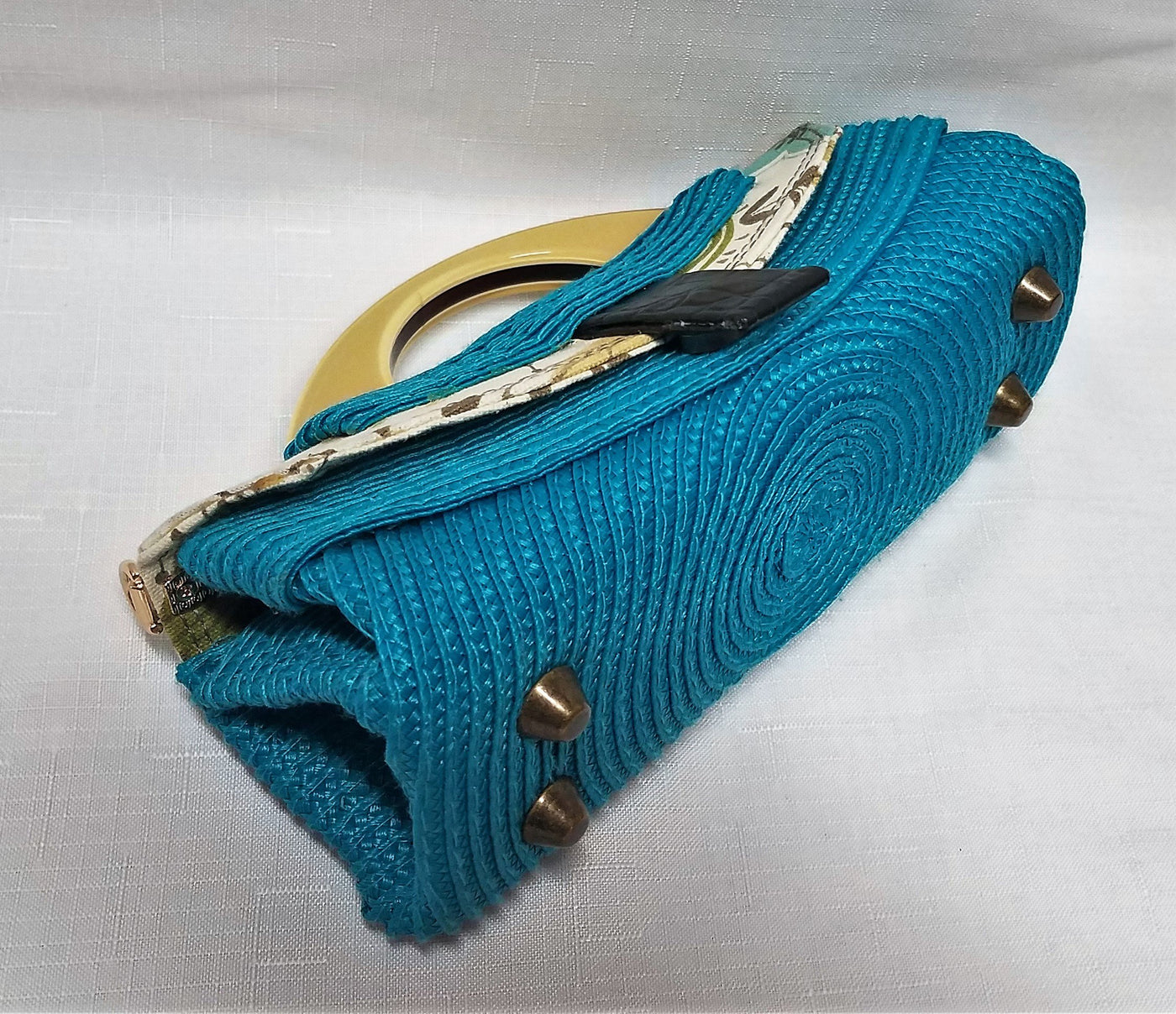Eclipse | Turquoise - Handcrafted - Little handbag – Liz Jordan Avenue